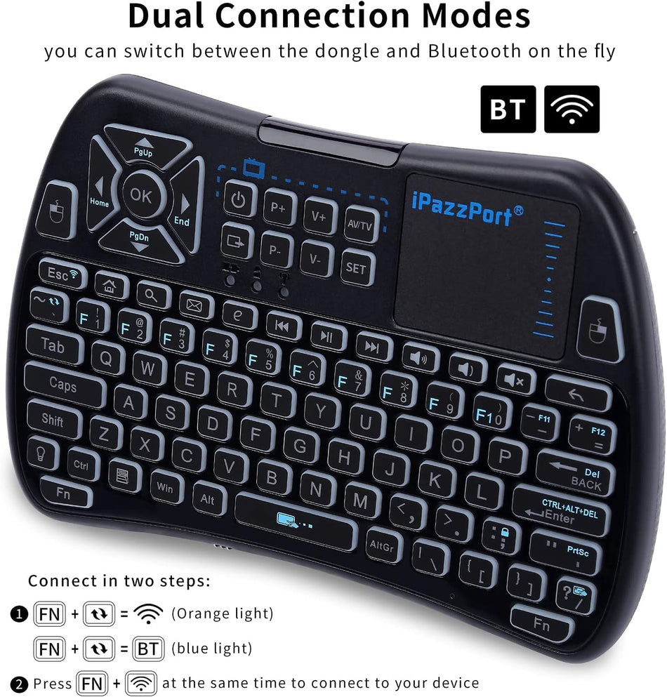 Compact Handheld Wireless Keyboard and Touchpad – DIYAutoTune