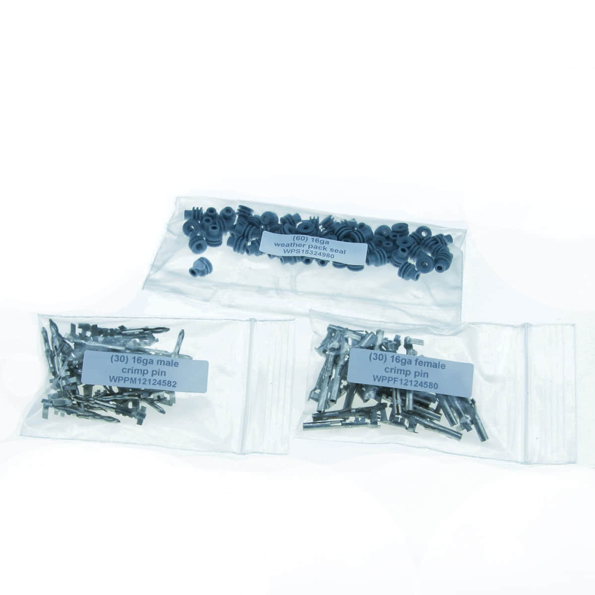 Weather Pack 16-14 Gauge Terminal Pack – 30 Terminal Sets – DIYAutoTune